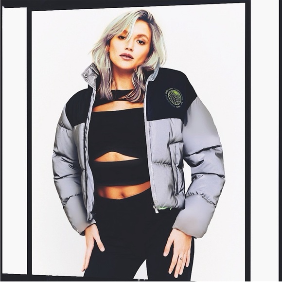 POSTER GIRL | Jackets & Coats | Poster Girl High Neck Quilted Puffer ...